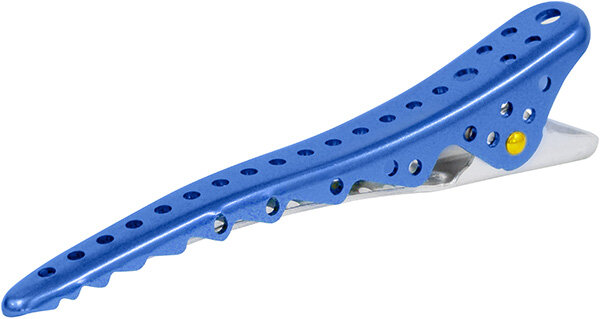 Зажимы для волос Y.s.park Shark clip blue metal , синие, в упаковке -2 шт.