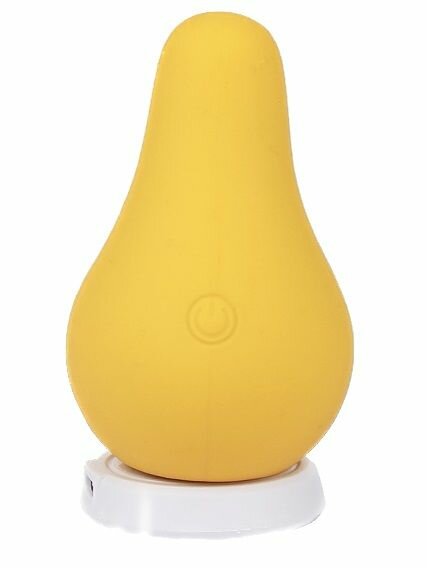 Желтый перезаряжаемый вибратор Juicy Pear - 8,2 см, желтый