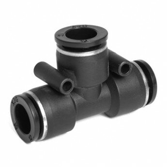 Тройник 90 градусов PUSH 3/8"(10мм) x 3/8"(10мм) x 3/8"(10мм) (быстросъемные фитинги)