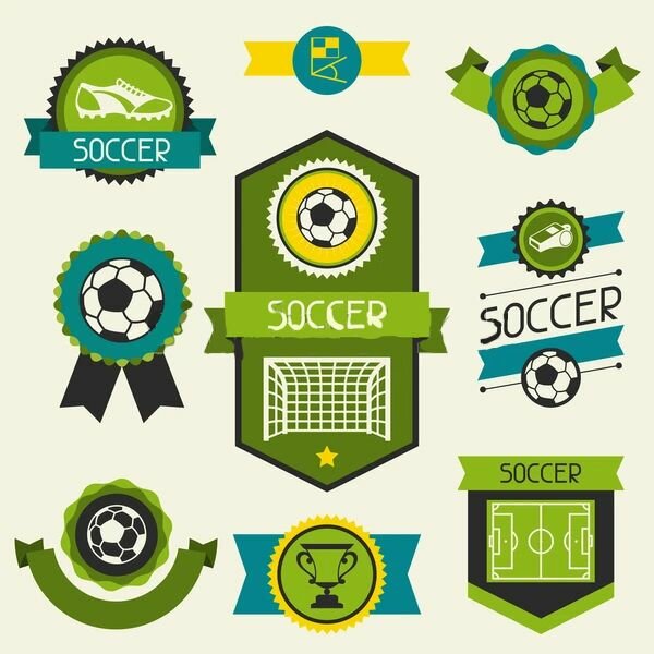 Наклейки стикеры Эмблема футбола