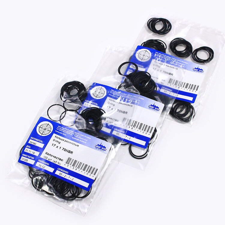 Кольца резиновые уплотнительные (O-ring) 17х1 70NBR (упаковка 100 шт. ±5%)