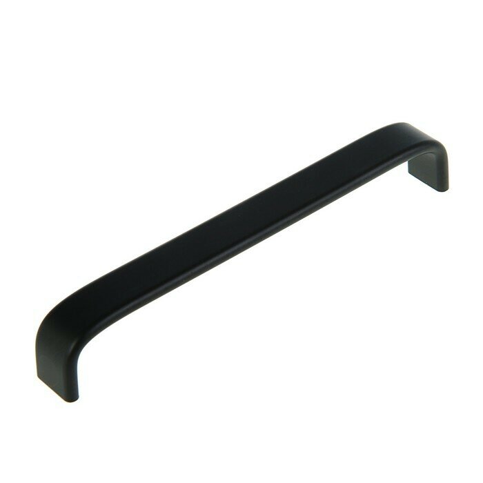 Ручка-скоба мебельная тундра РС108, м/о 160 мм, черная