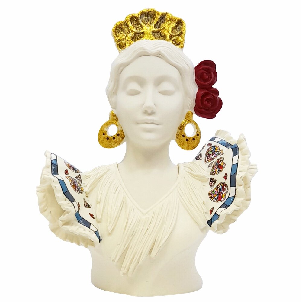 Nadal Статуэтка 763027 Sevillian Red Bust Tile (Бюст Севильяны белый)