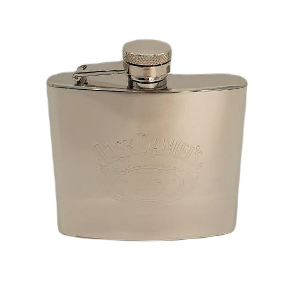 Фляга / Фляжка плоская-карманная / из нержавеющей стали / для воды и алкоголя / походная / 165 мл