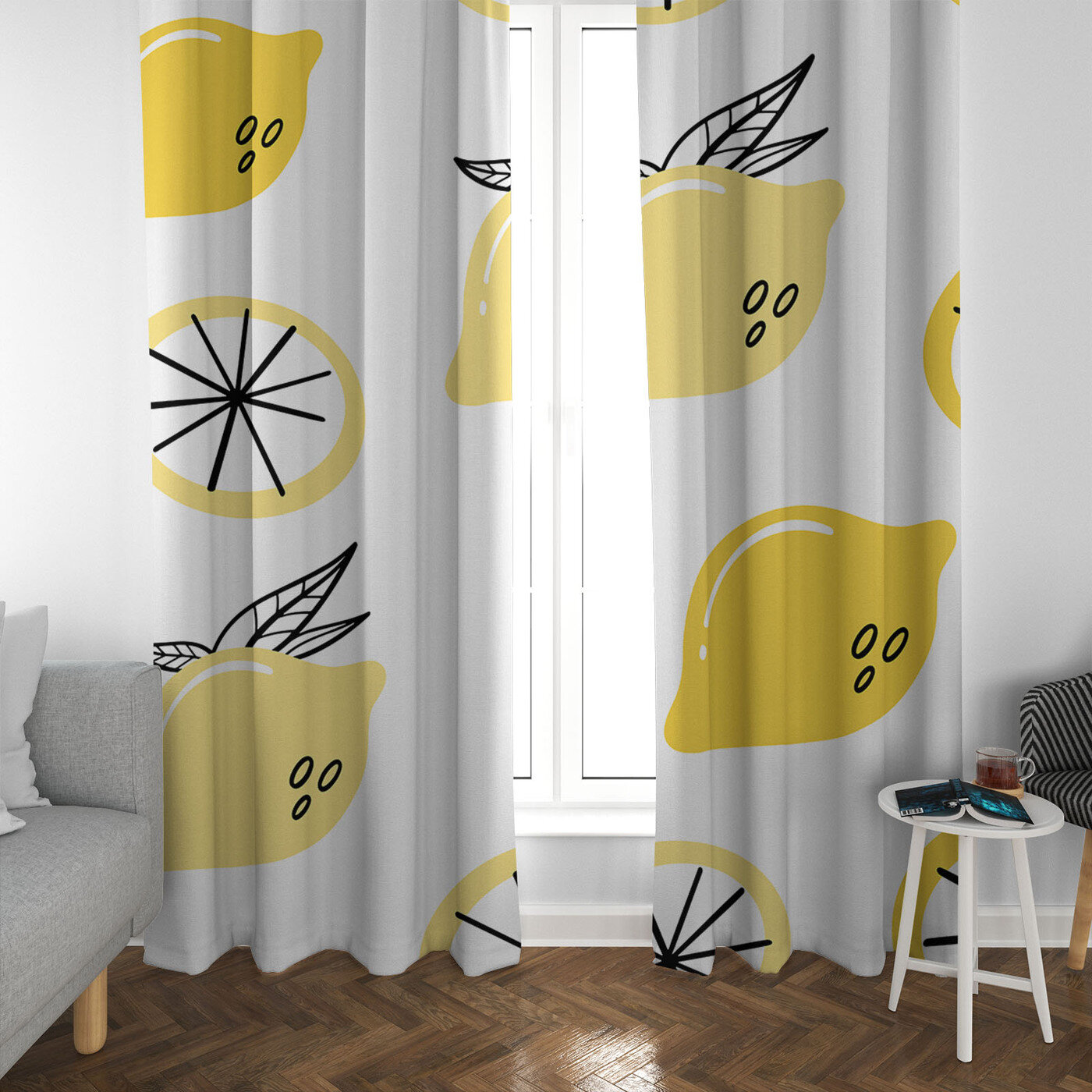 Фотошторы из габардина, 290х260см
