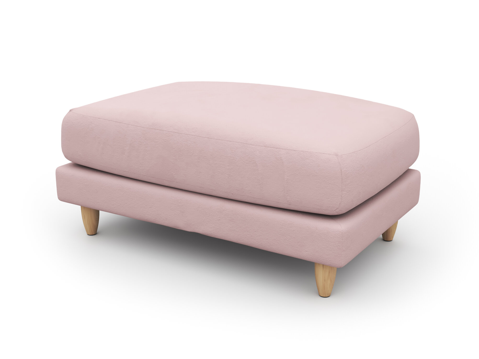 Банкетка Soft Element Корс-2 с мягким сидением, в прихожую, в спальню, велюр, розовый, стиль современный лофт