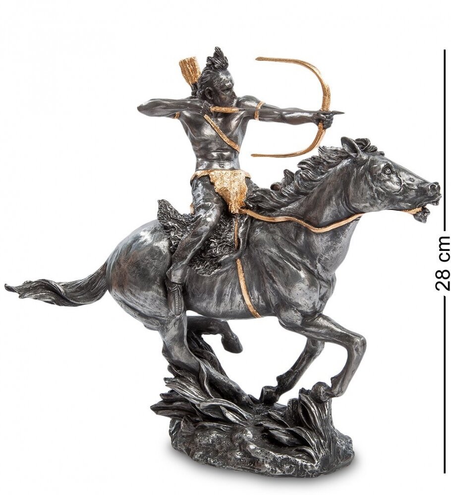 Статуэтка Veronese "Могикан" (black/gold) WS-94
