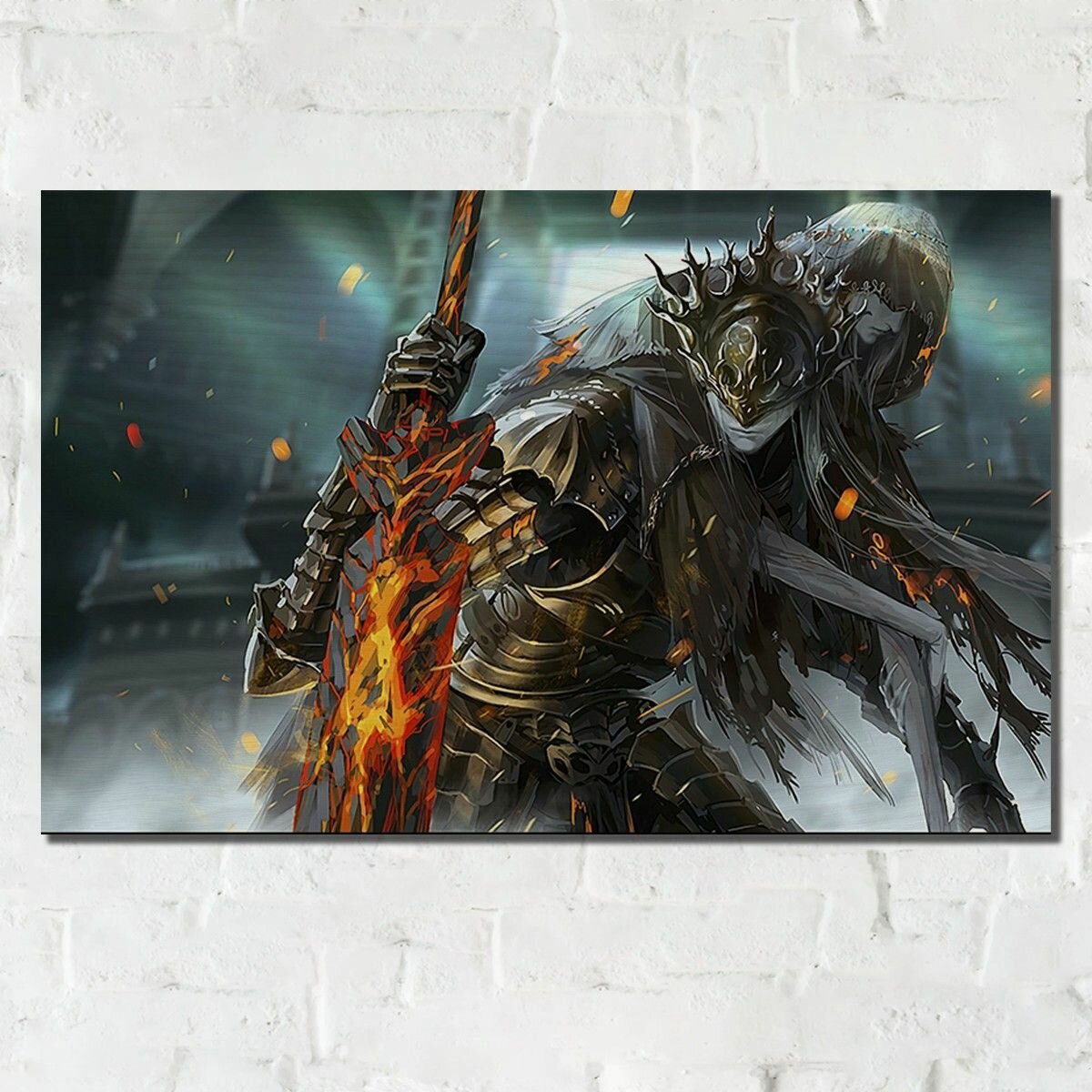 Картина интерьерная на дереве Dark Souls 3 Дарк соулс, Миядзаки, Ремастер - 14146