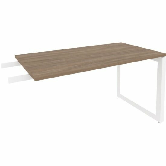 Брифинг-приставка Riva на О-образном м/к O. MO-BR-13 Дуб аризона/Белый металл 1380*720*750 (Onix Direct)