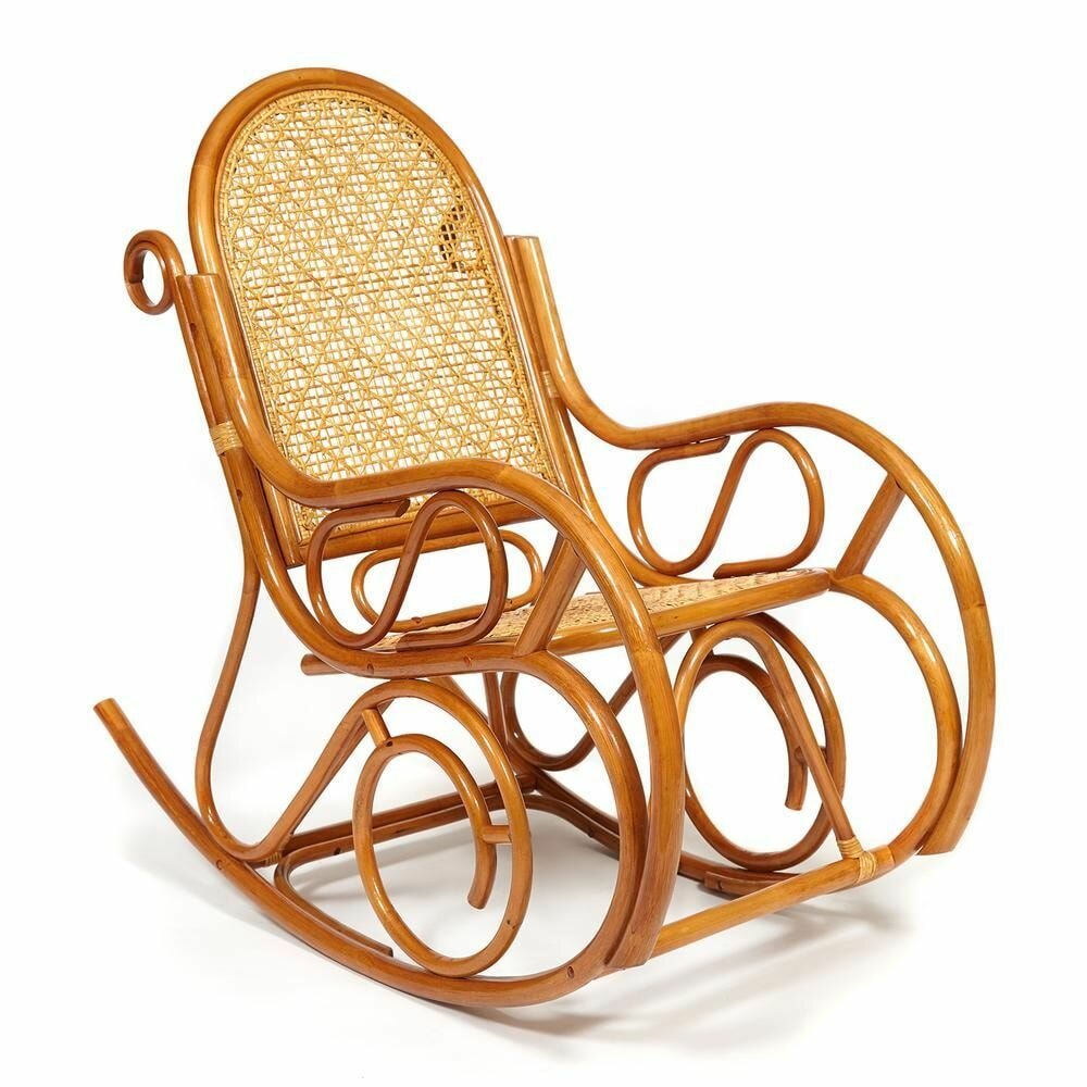 Кресло-качалка TetChair MILANO (разборная) / без подушки Cognac (коньяк)