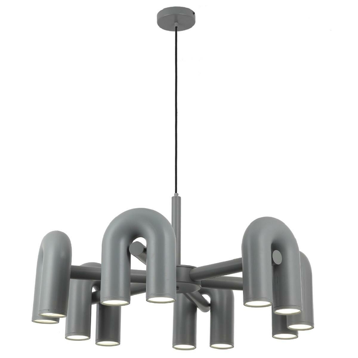 Подвесная светодиодная люстра Kink Light Канти 08465-6,16, серая