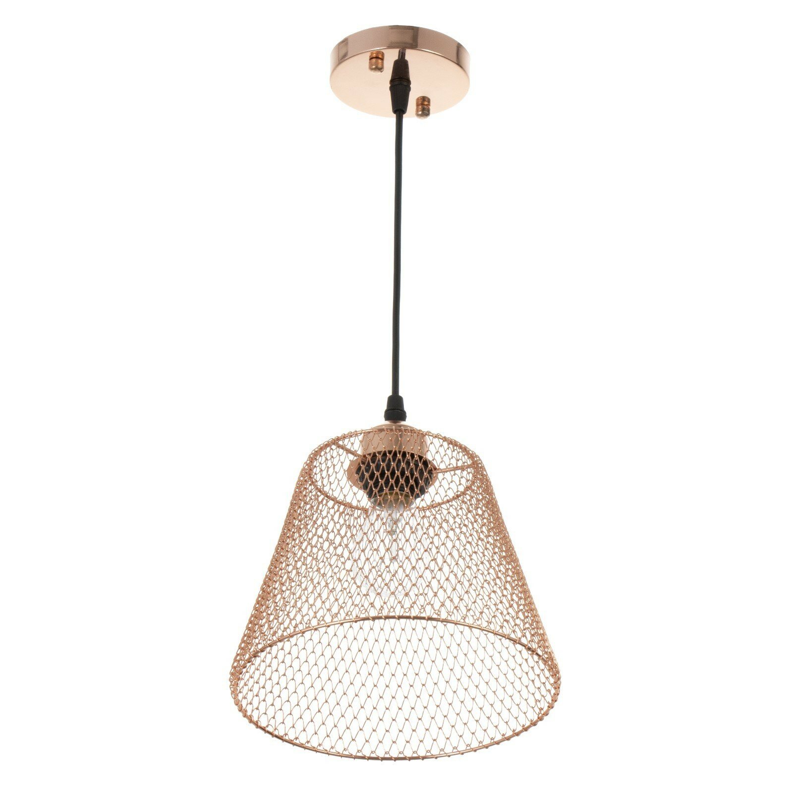 Светильник BayerLux «Фиш» Е27 40 Вт медь 20×20×16-116 см