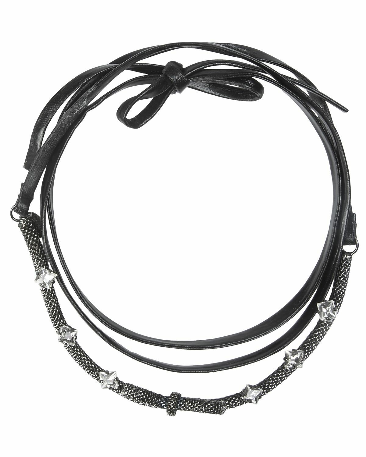 Колье, кристаллы Swarovski, искусственный камень