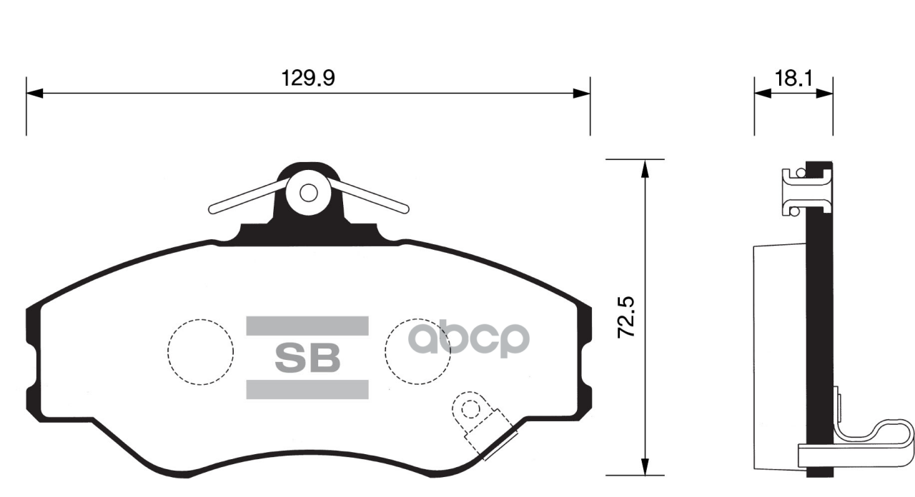 Колодки Тормозные Hyundai H1/H100/Porter -04 Перед.