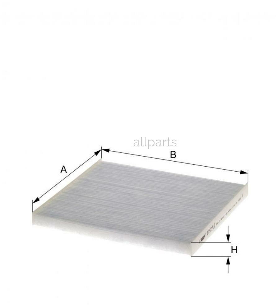 HENGST FILTER E1927LI Фильтр салона TOYOTA: AVENSIS 03-08, AVENSIS седан 03-08, AVENSIS универсал 03-08, COROLLA 01-07, COROLLA Verso 01-04, COROLLA Verso 04-09, COROLLA седан 01-07, COR