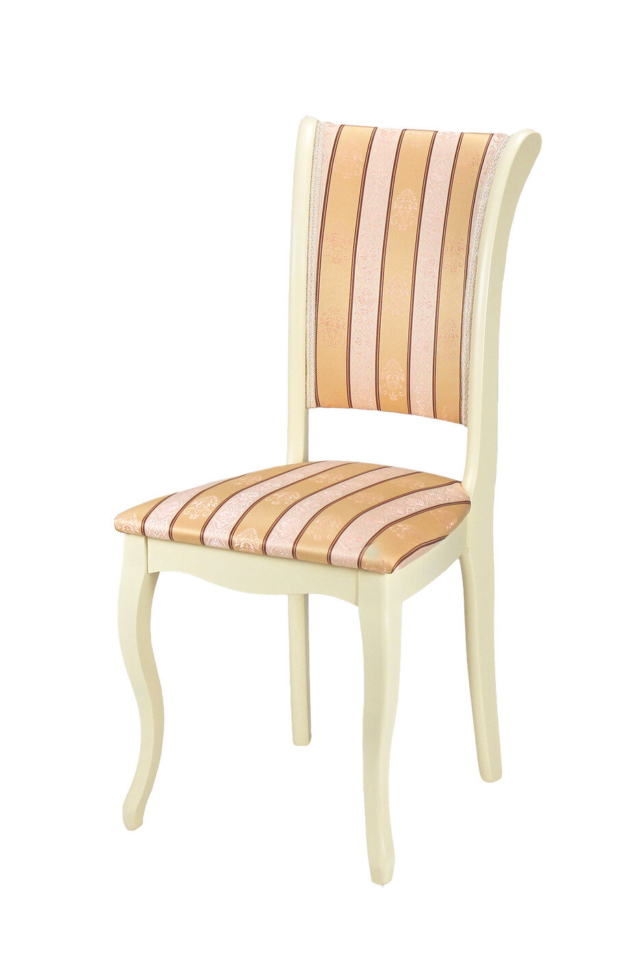 Стул деревянный Кабриоль массив бука, бежевый, эмаль панна ALP00000640