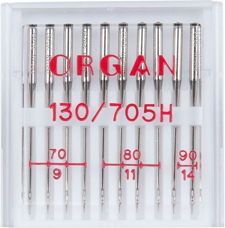Иглы Organ универсальные № 70-90 10 шт. 130/705H