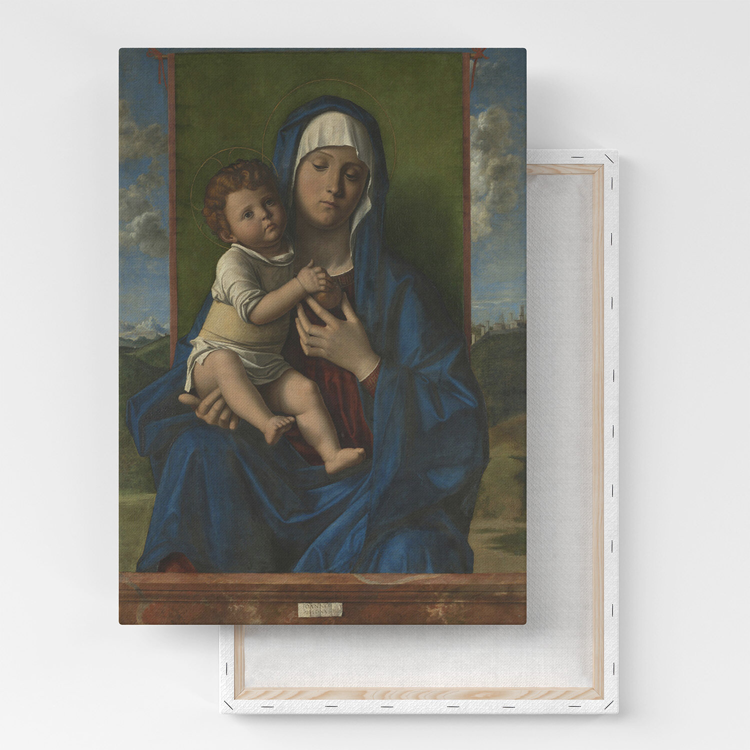 Картина на холсте, репродукция / Джованни Беллини - The Virgin and Child / Размер 80 x 106 см