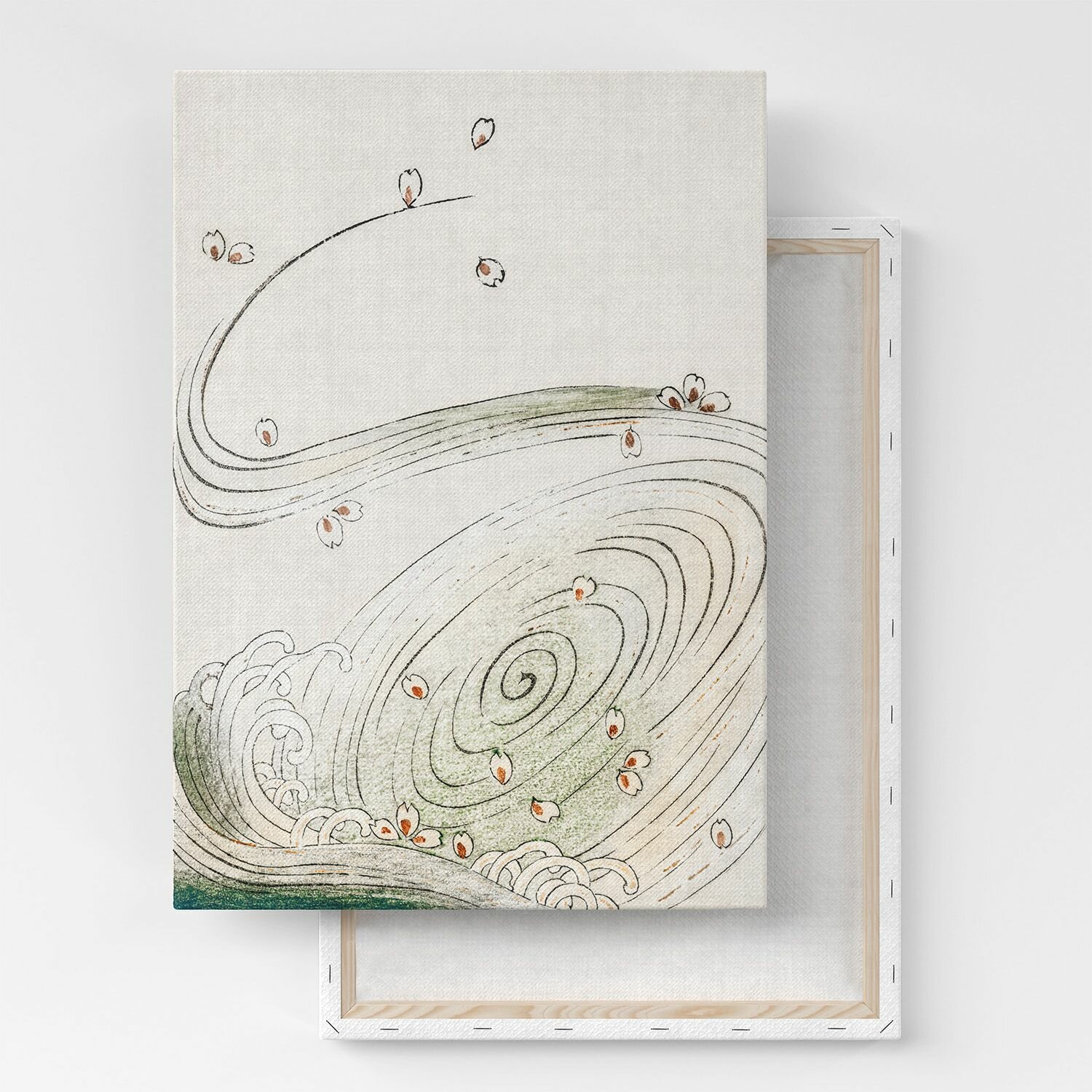 Картина на холсте, репродукция / Shin Bijutsukai - Wind and flower / Размер 80 x 106 см