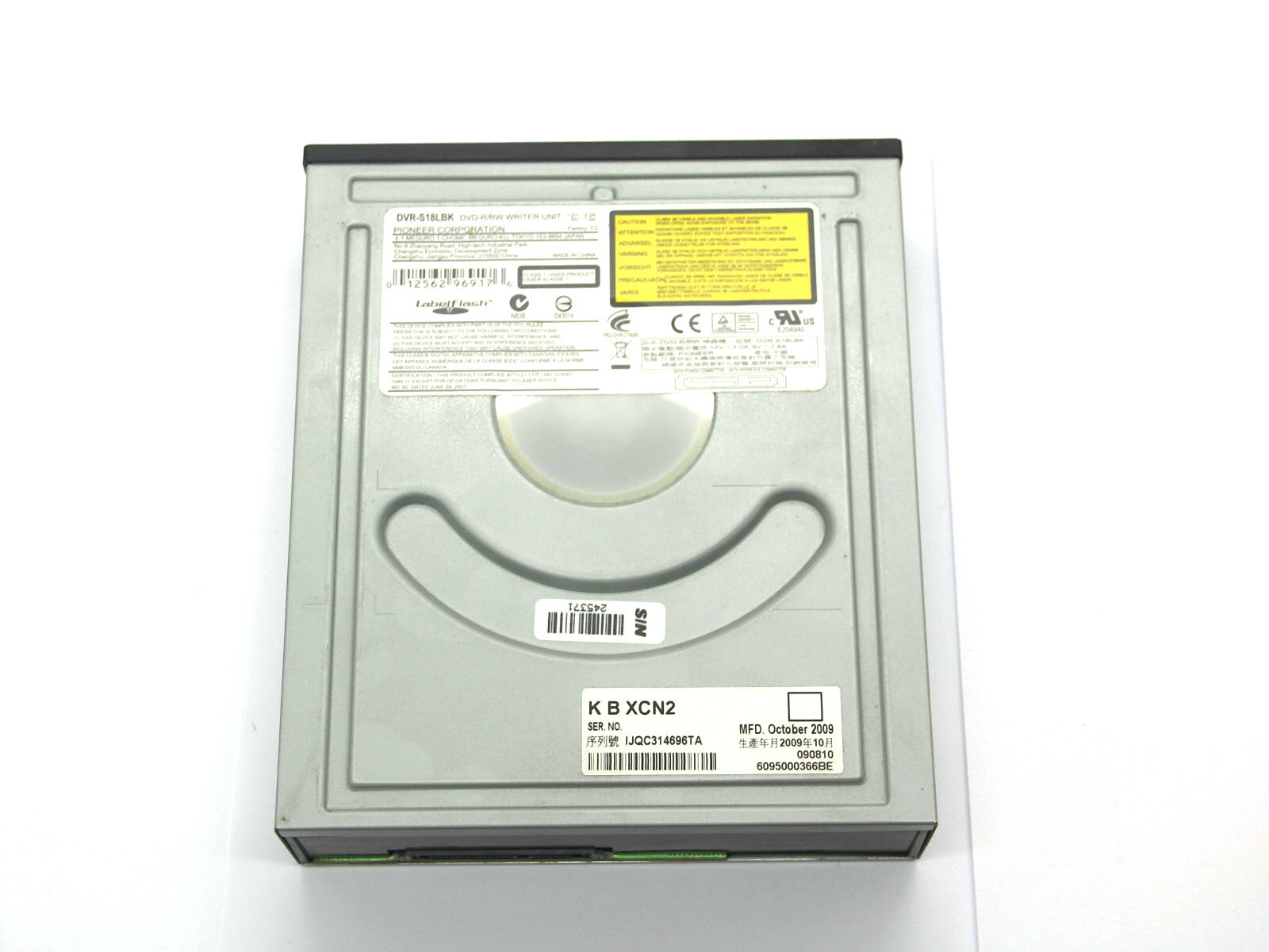 Оптический привод DVD ±R/RW CD-R/RW Pioneer, SATA, черный DVR-S18LBK