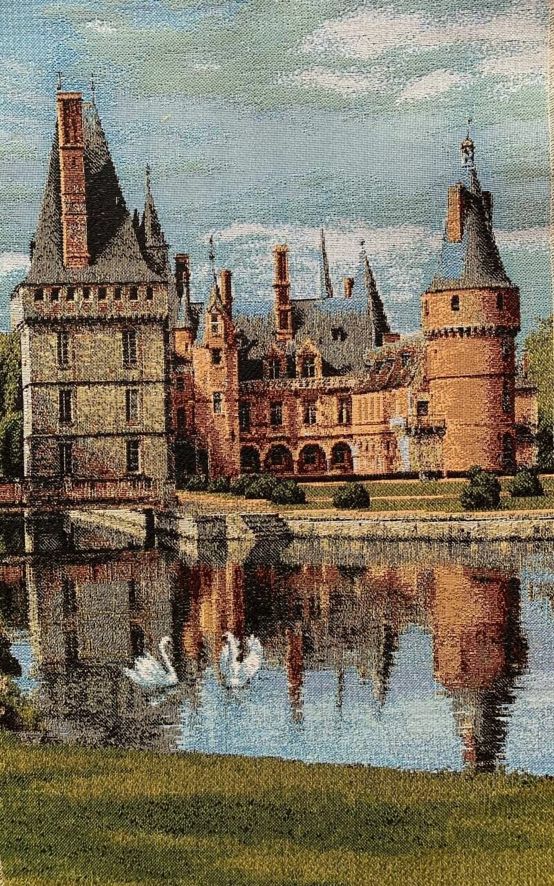 Гобелен, гобелен без рамы 33х50 см / "Замок Шато де Ментенон"