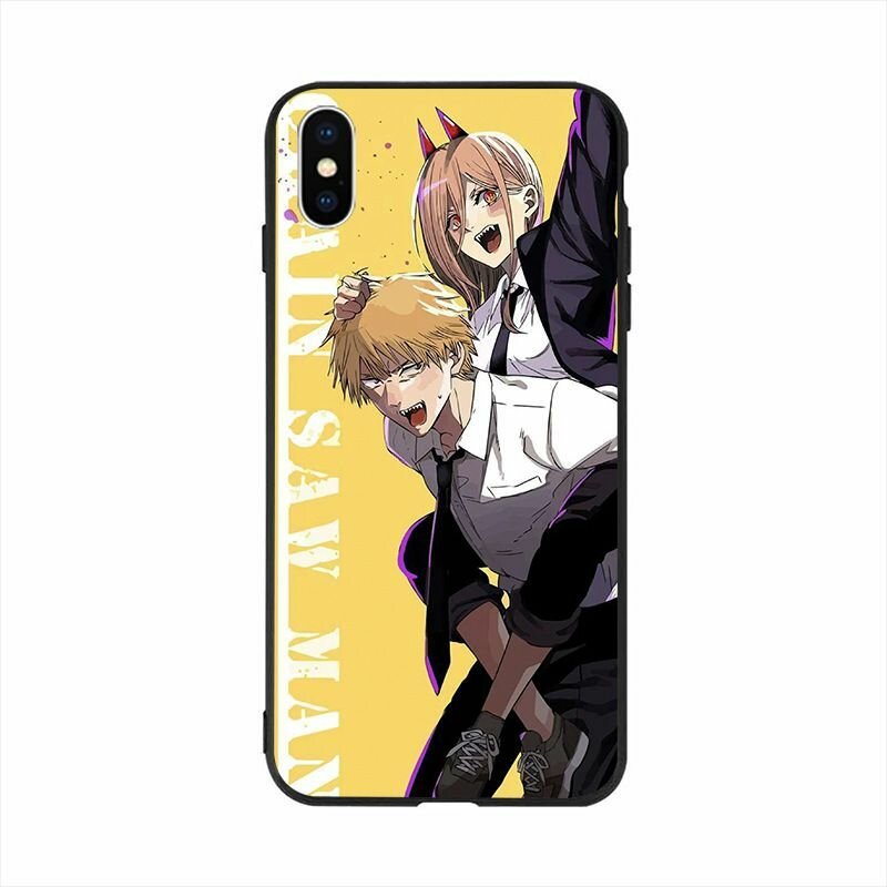 Силиконовый чехол для Apple iPhone 11 с рисунком Человек Бензопила Аниме