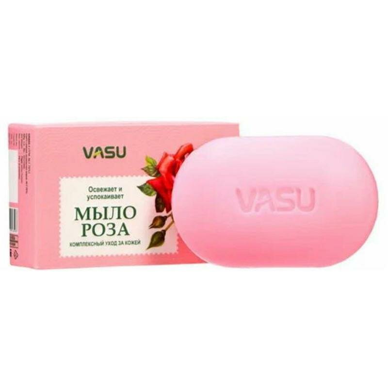Аюрведическое мыло "Роза" Vasu Trichup 75 г