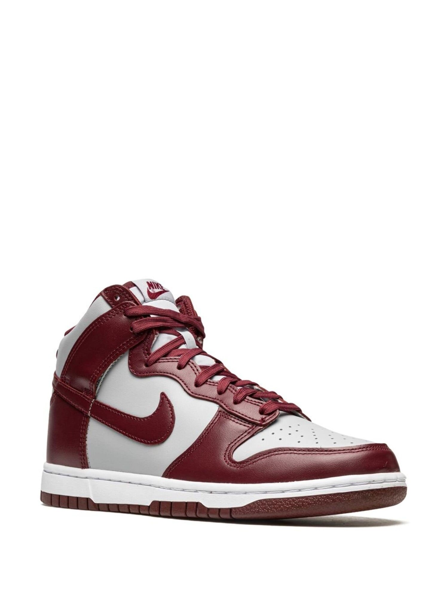 Кроссовки NIKE Dunk Hi Retro Dark Beetroot, размер 14.5 US, red — фото 1