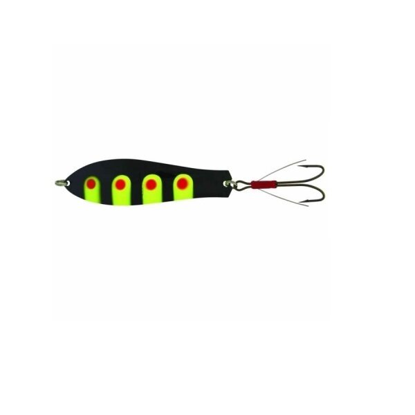 Блесна колеблющаяся Kuusamo Professor 2 90/18 незацепляйка BL/R/Fуe/S