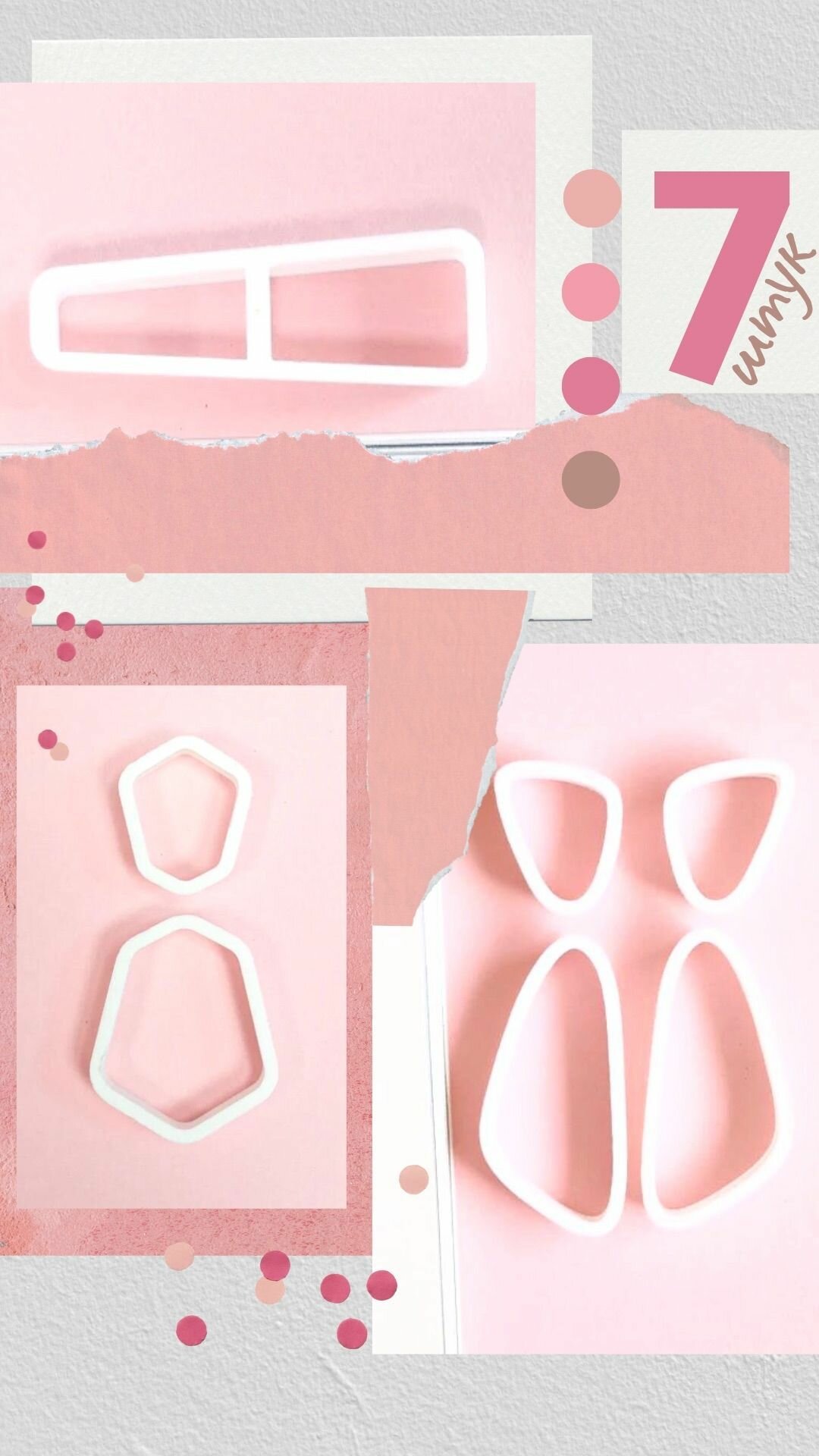 Набор каттеров (резак) для полимерной глины Серьги