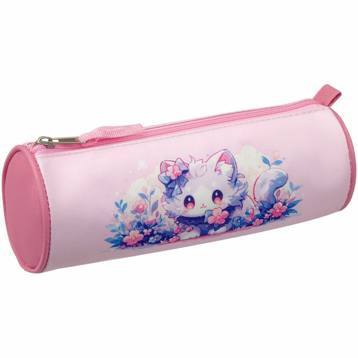 Пенал-косметичка 1 отделение 210х80мм "Kawaii Kitty" розовый