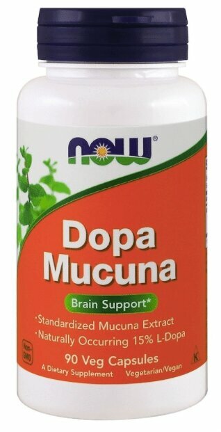 NOW Foods Dopa Mucuna 90 капсул