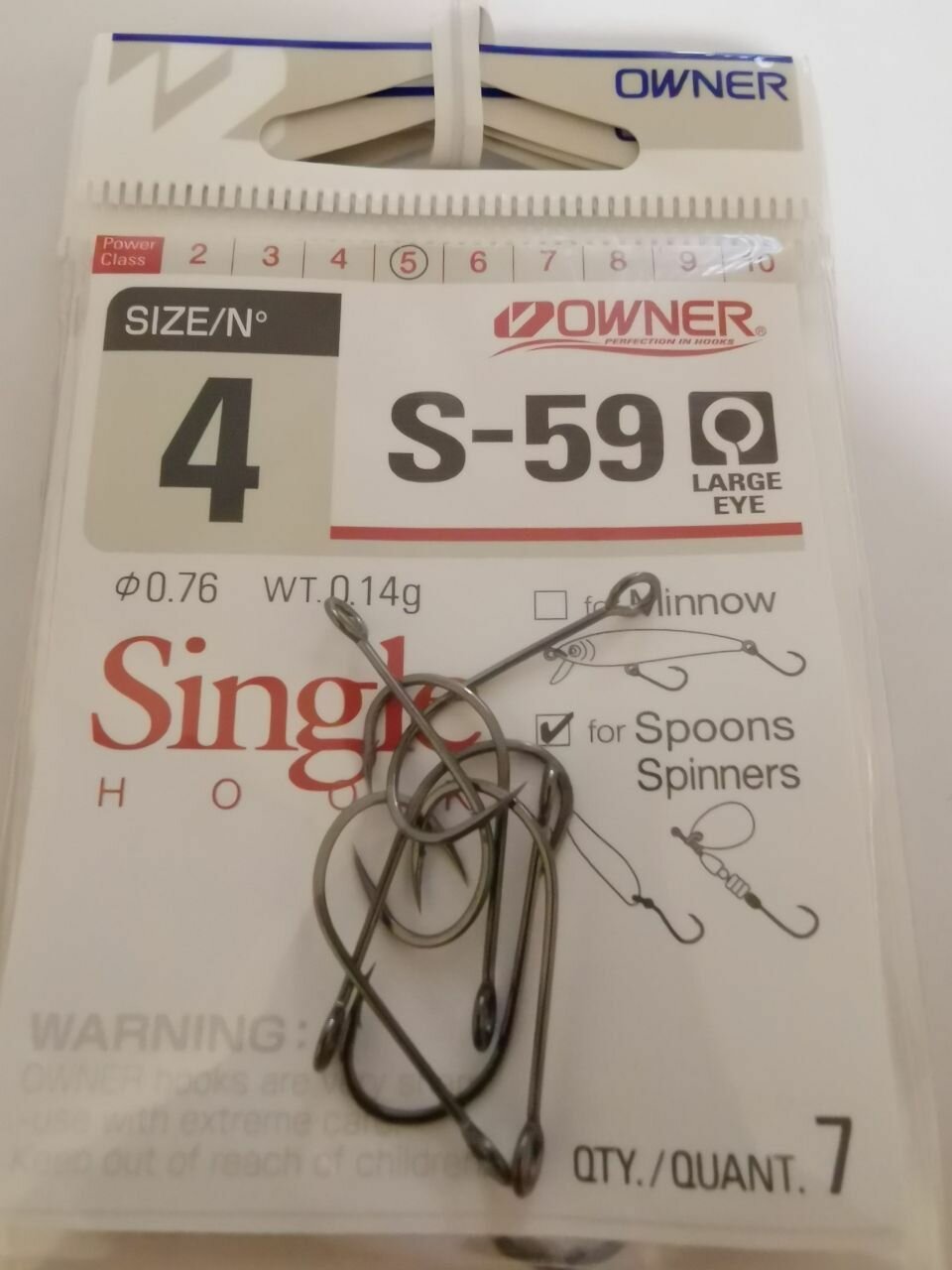 Крючок Owner (51580) S-59 №4 (7шт)
