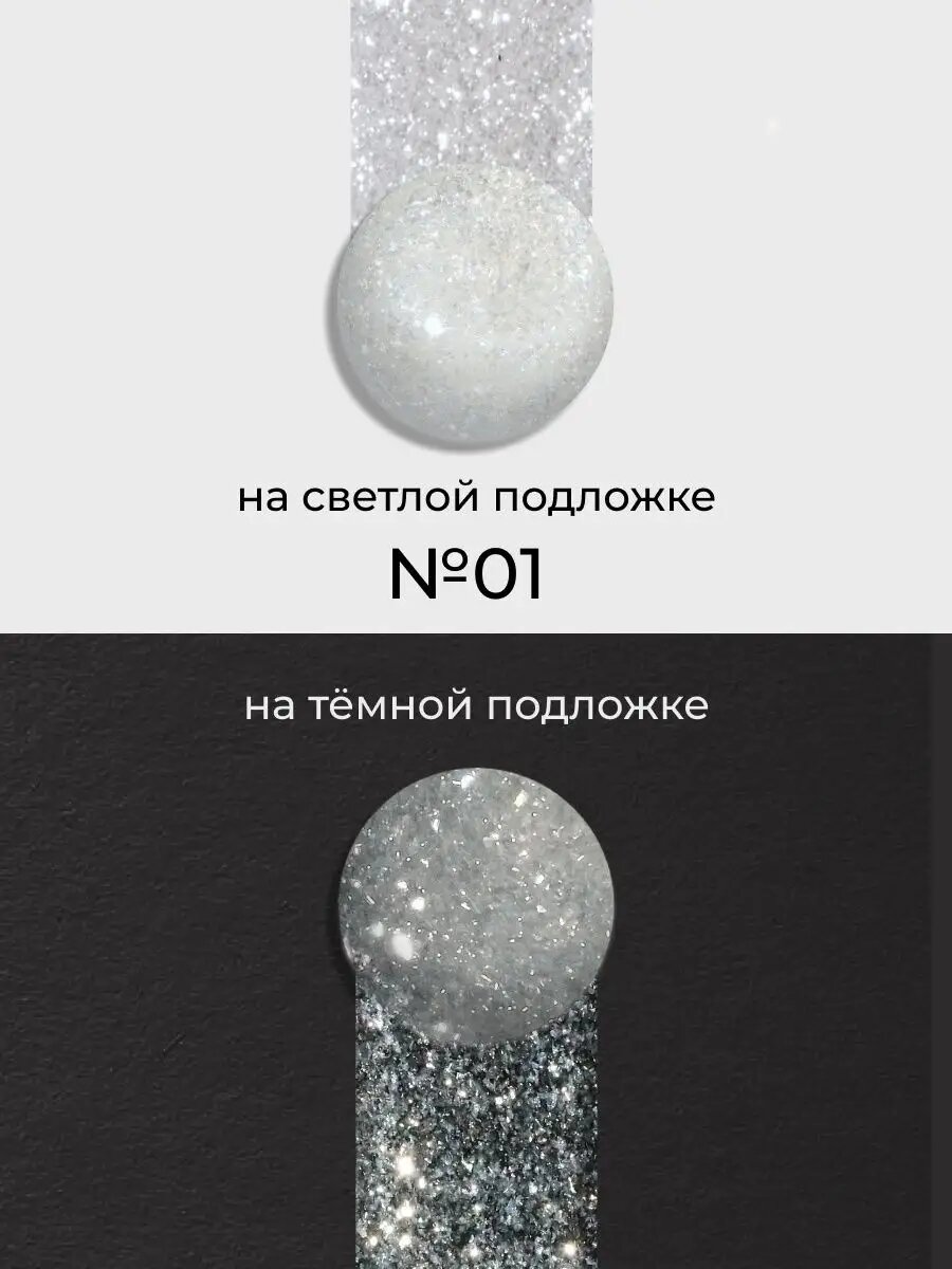Топ для ногтей Nail Republic Diamond NR №1, с шиммером, 10мл, без липкого слоя — фото 1
