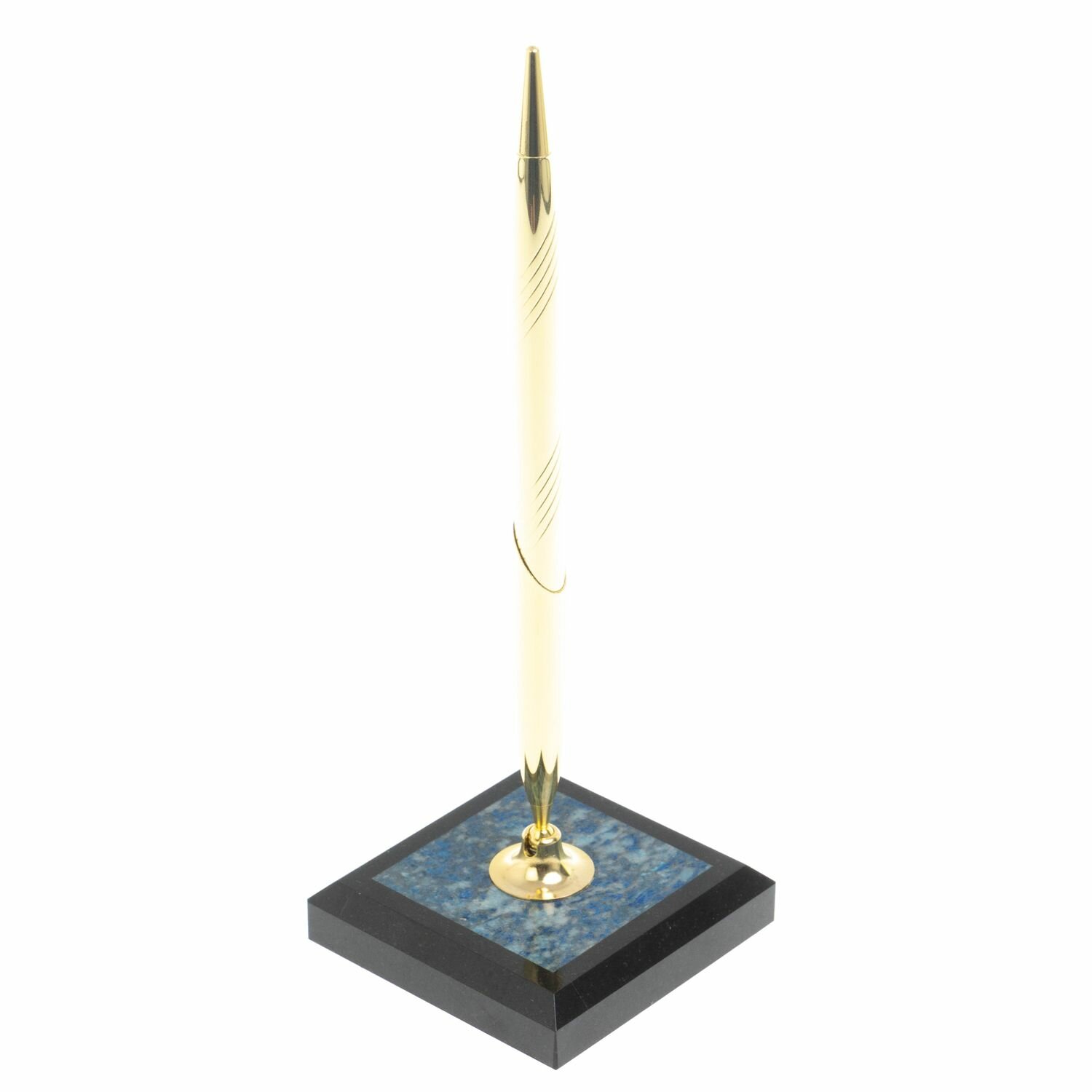 Подставка под ручку из иркутского лазурита 7х7х21 см 127929