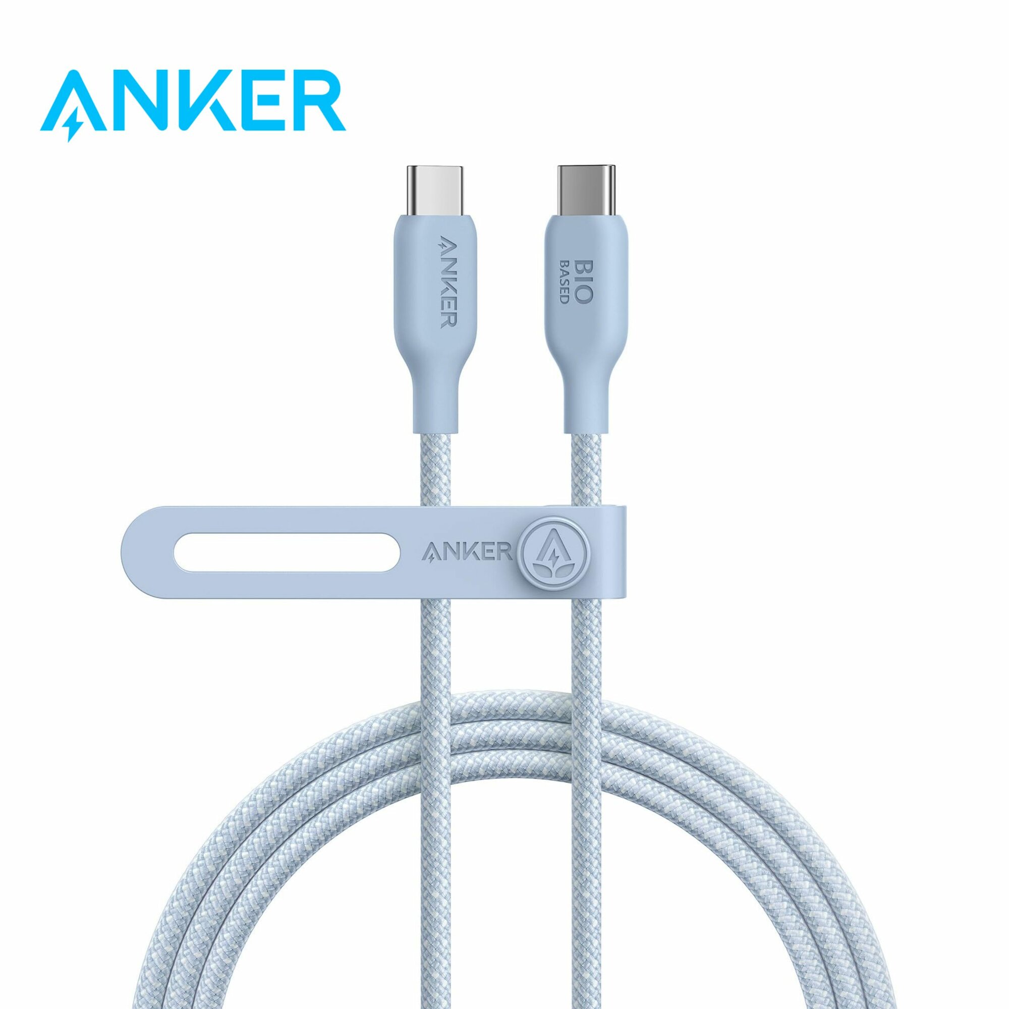 Anker USB C to C Cable (240W, 1.8m), Bio-Braided Fast Charge Cable для iPhone 15 / 15 Pro, MacBook Pro 2020, iPad Pro 2020, iPad Air 4, Samsung Galaxy S23 + / S23 Ultra