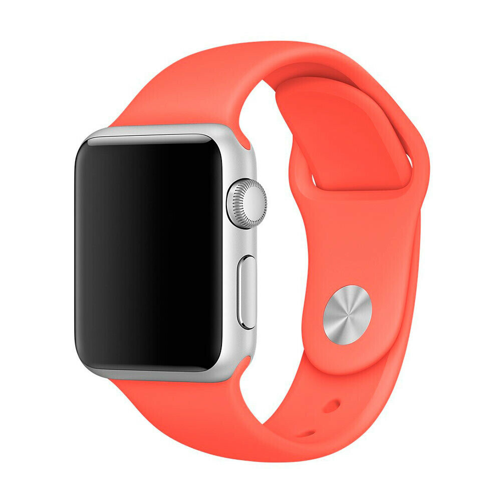 Ремешок силиконовый для Apple Watch 42/44/45/49mm Красный
