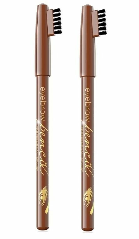 Eveline Cosmetics Карандаш для бровей Eyebrow pencils, оттенок soft brown, 5г - 2 штуки