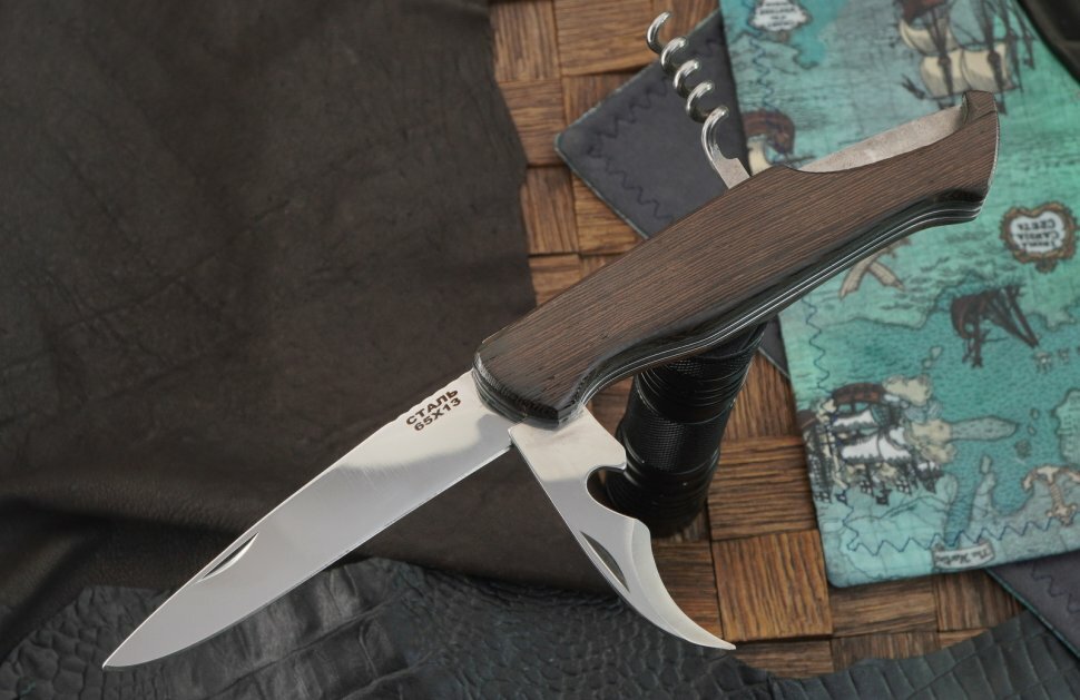 ООО "Складник" многопредметный складной нож Омуль