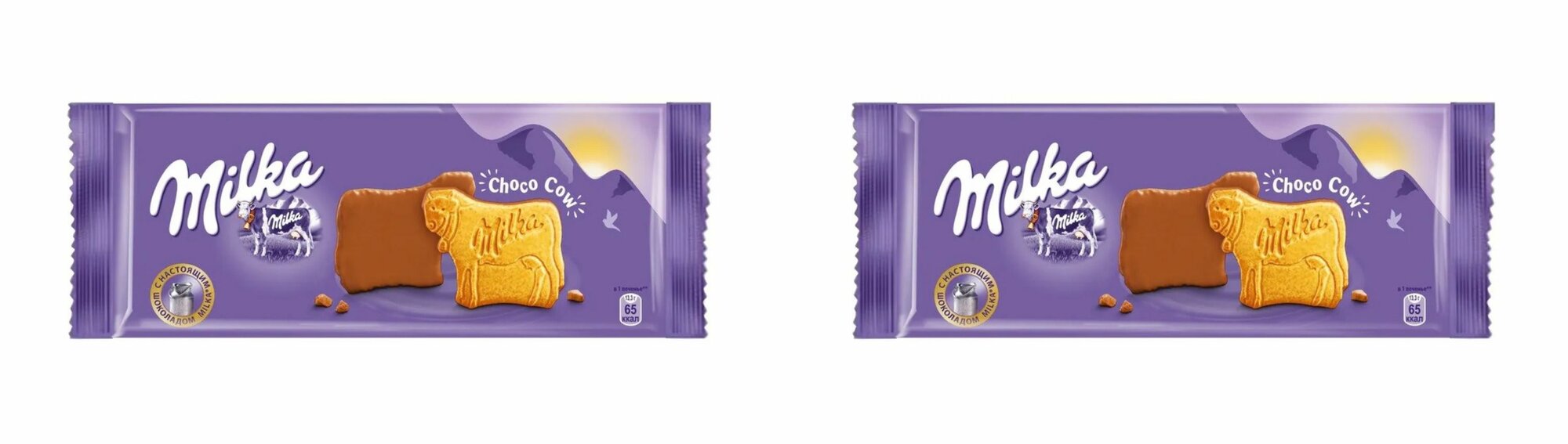 Milka печенье Choco Cow,120 г,2 шт