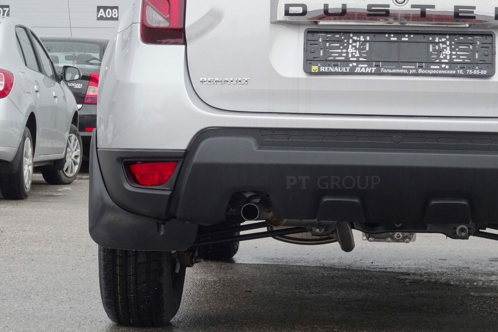 Брызговики задние Рено Дастер 2016-2020 увеличенные 2 шт. (07013303)