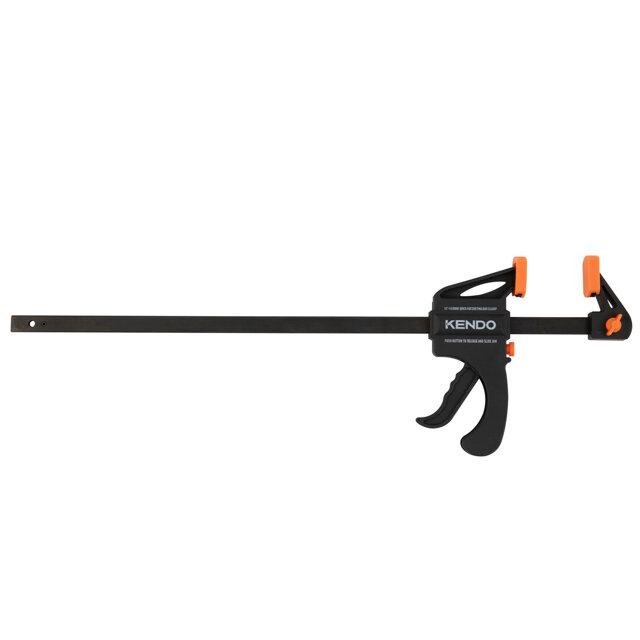 KENDO струбцина быстрозажимная 450 мм для точной фиксации заготовок для столярных работ