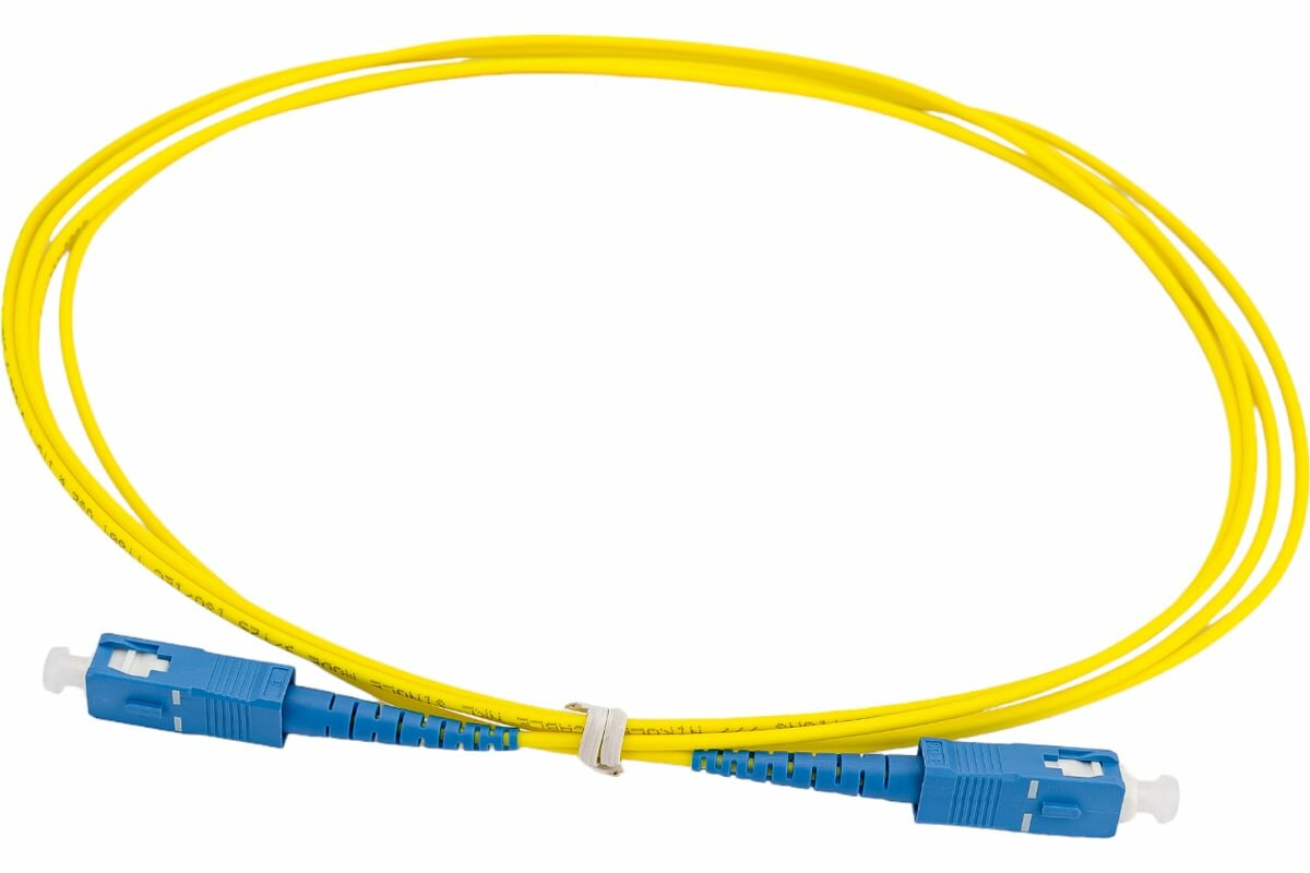 NIKOMAX Шнур волоконно-оптический, соединительный, желтый, 2м NMF-PC1S2C2-SCU-SCU-002