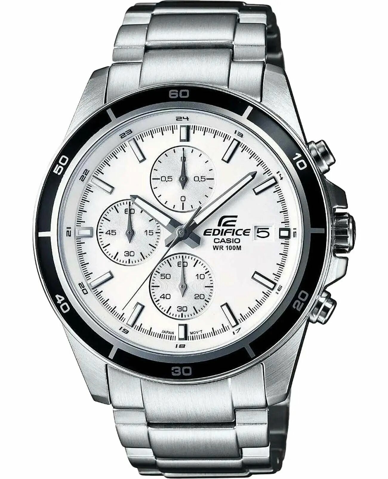 Наручные часы CASIO Edifice, белый/серебристый/черный