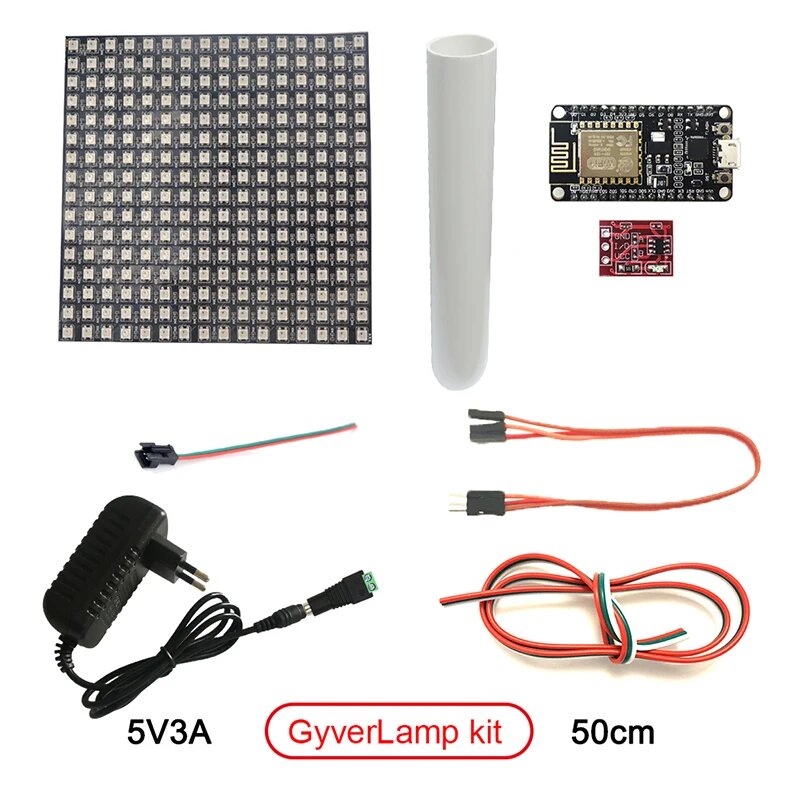 GyverLamp Kit 16x16 LED RGB, Цвет: GyverLamp kit
