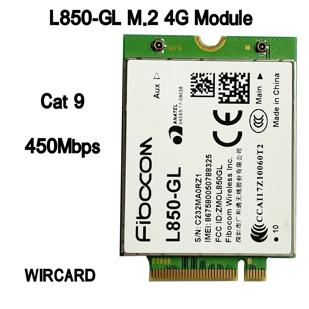 Fibocom L850-GL M.2 4G модуль Cat 9 450Mbps