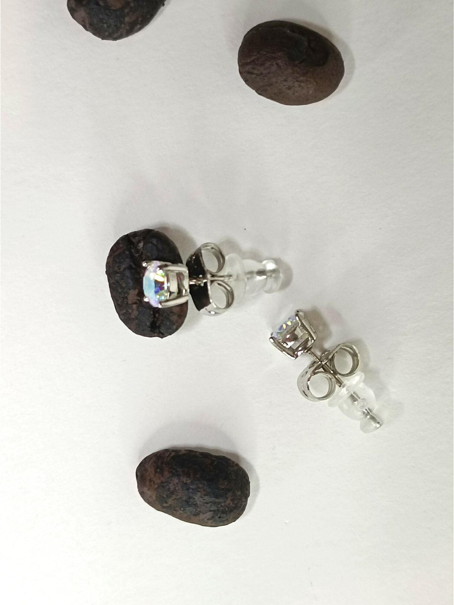 Комплект серег, кристаллы Swarovski