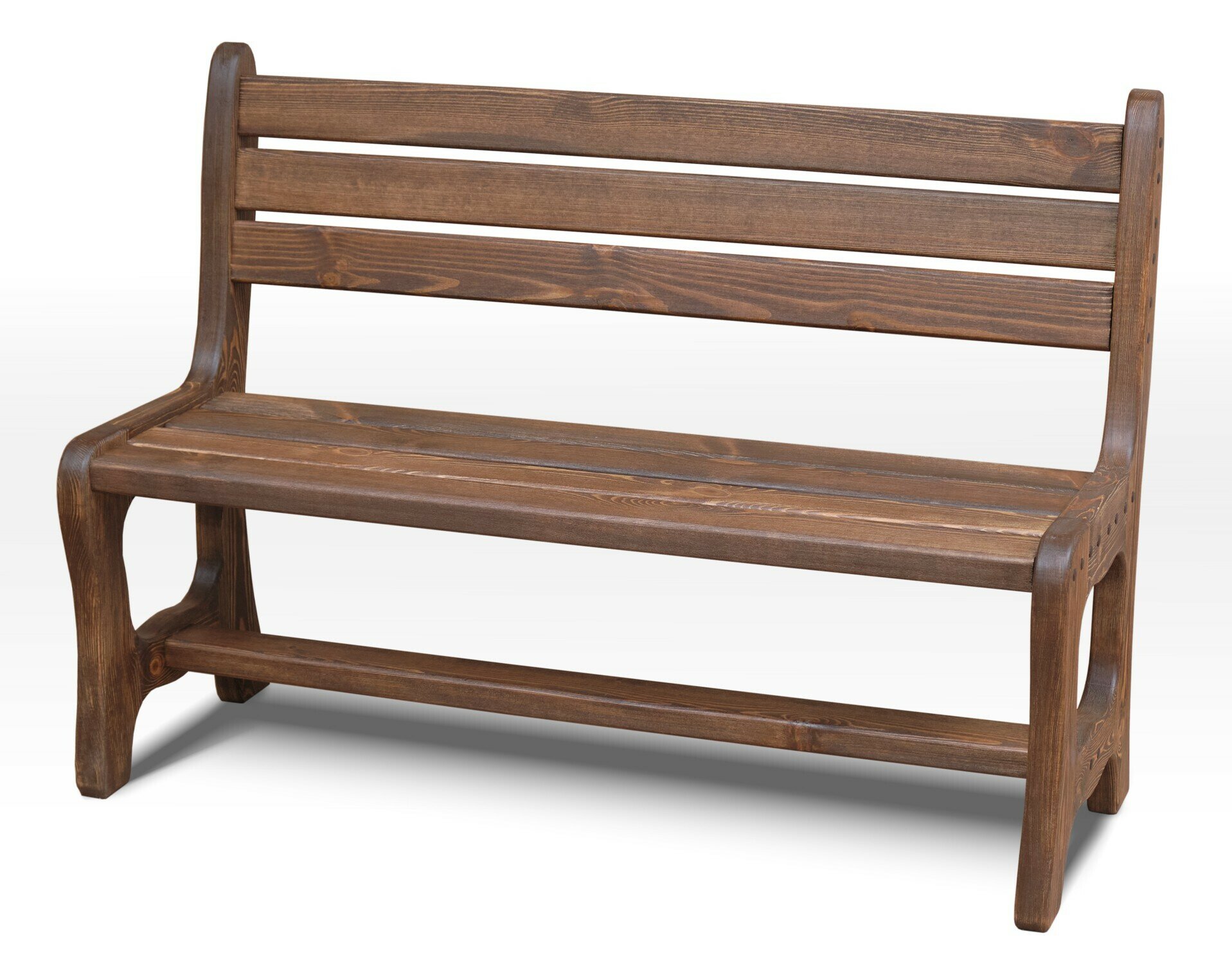 Ирбея садовая скамья №1 L-140 (массив сосны, старение)