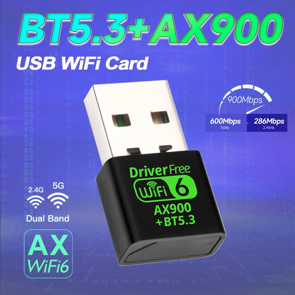 AX900 USB WiFi 6 Bluetooth 5.3 адаптер
