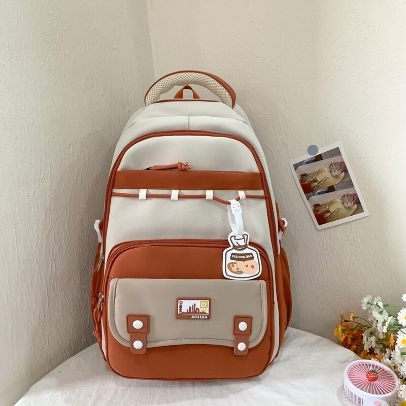 Рюкзак, школьный, для девочек, красный